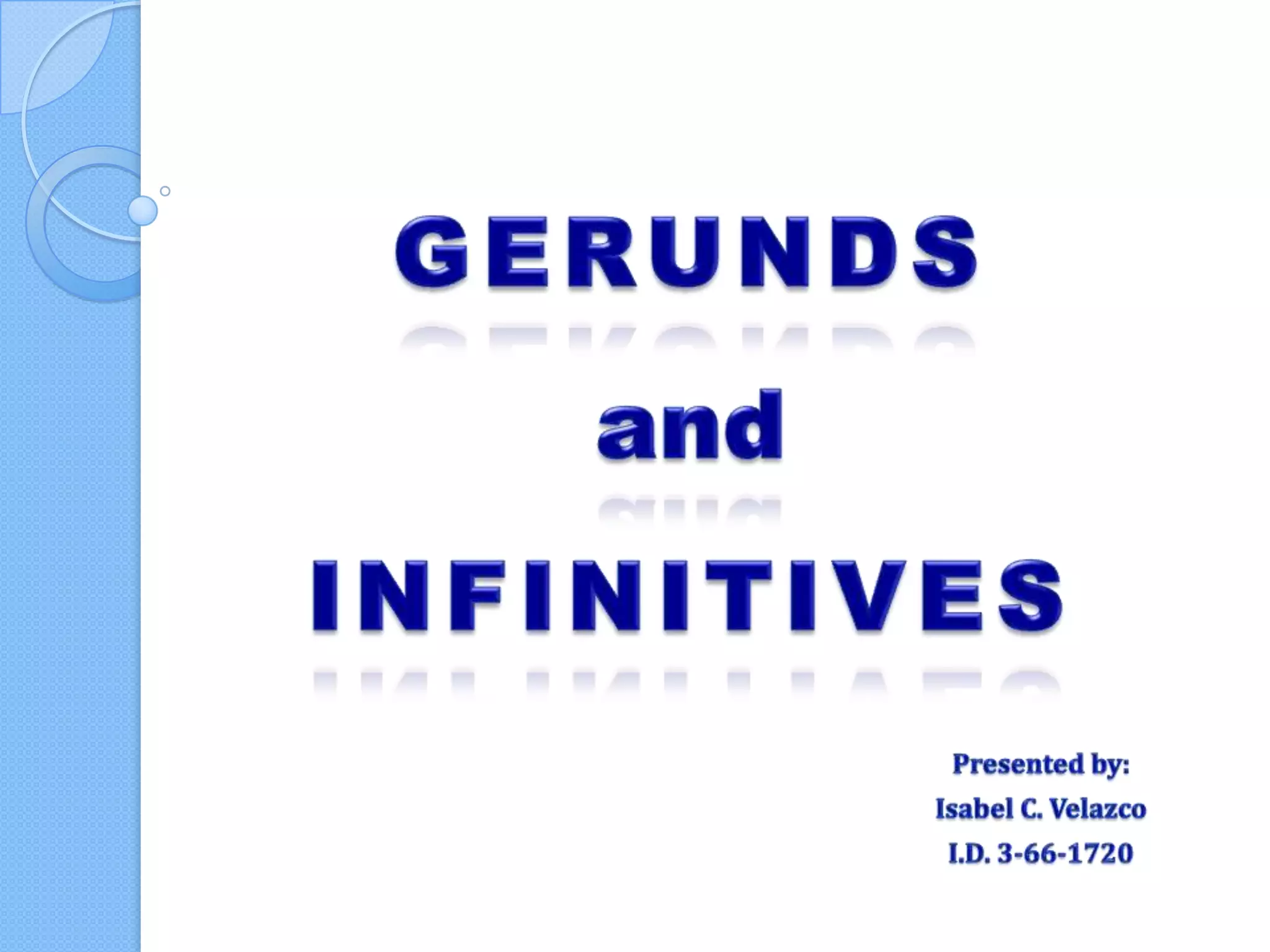 Gerunds and infinitives | PPTX