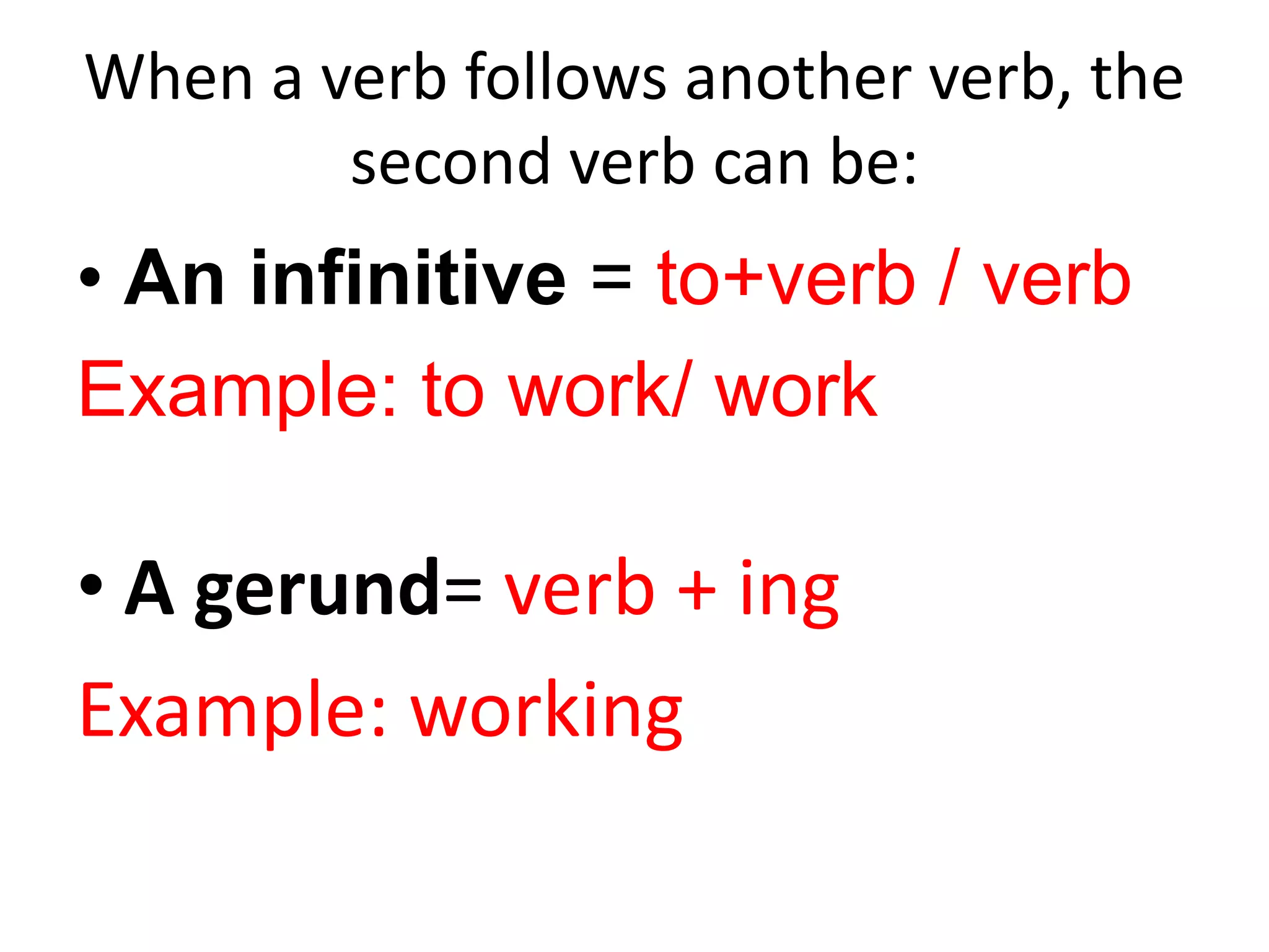 Gerunds and infinitives | PPTX