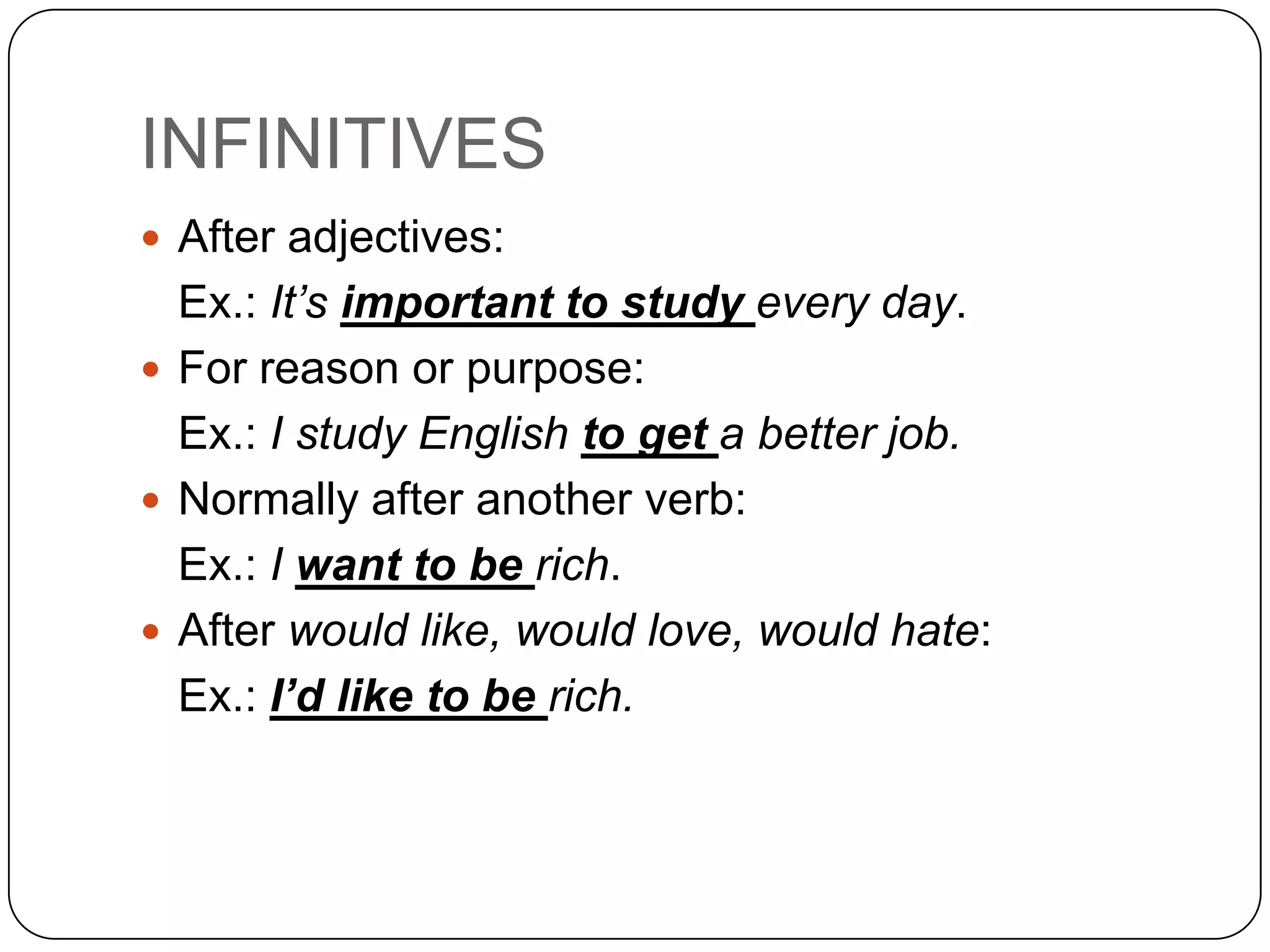 Gerunds and infinitives | PPTX