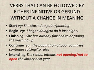 Gerunds and infinitives | PPTX