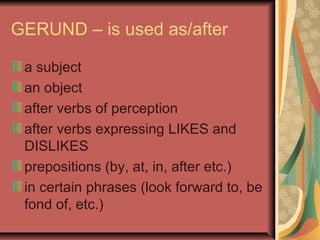 Gerunds and infinitives | PPT