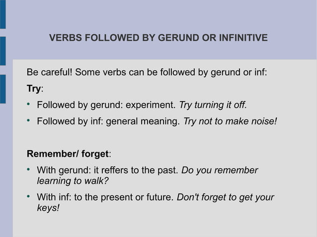 Gerunds and infinitives-pre intermediate | PPT