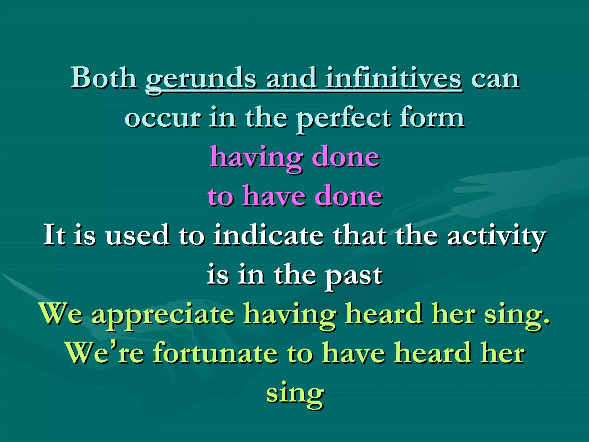 Gerunds and infinitives | PPT