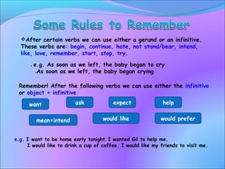 Gerunds and infinitives | PPT