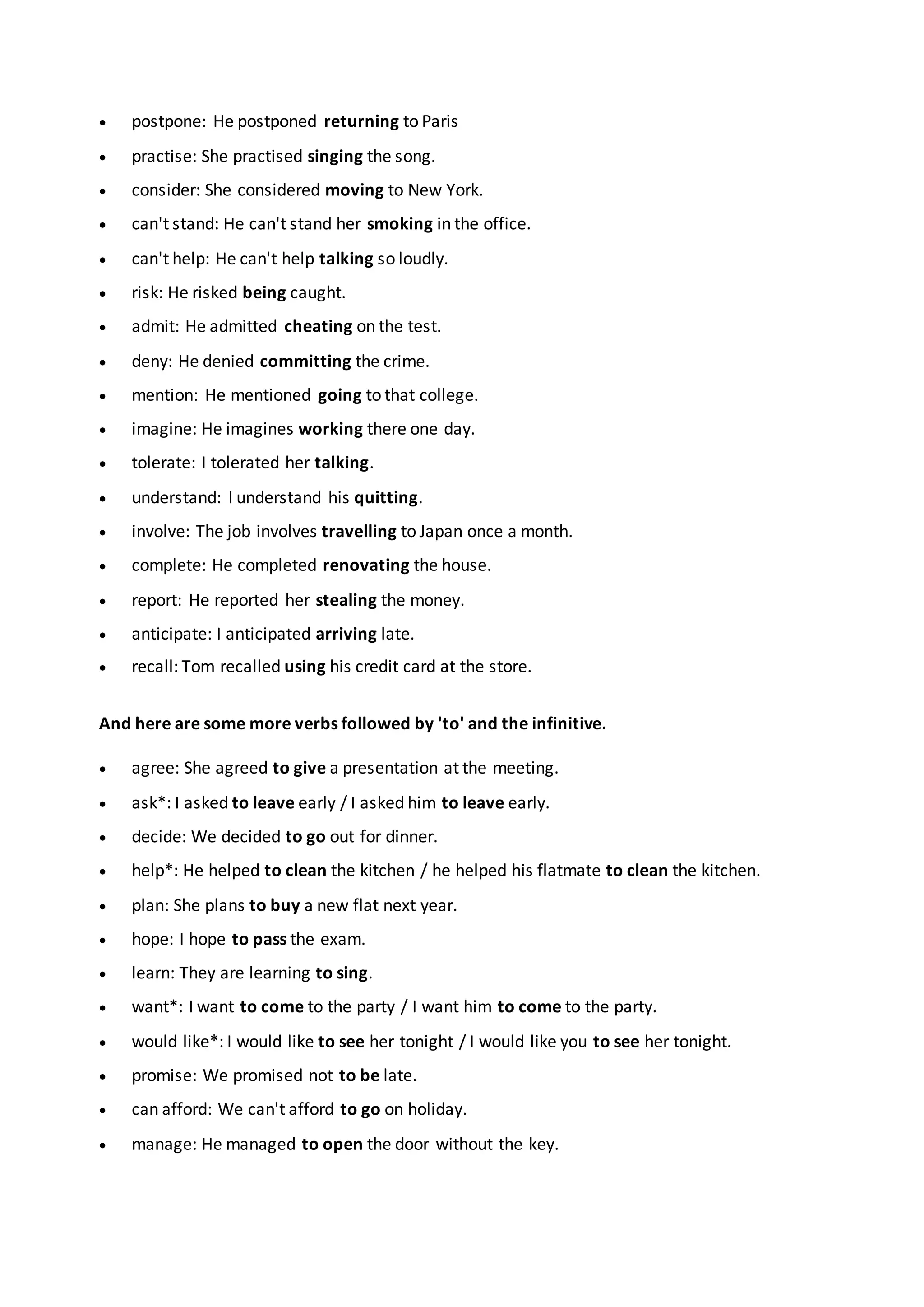 Gerunds and infinitives | DOC