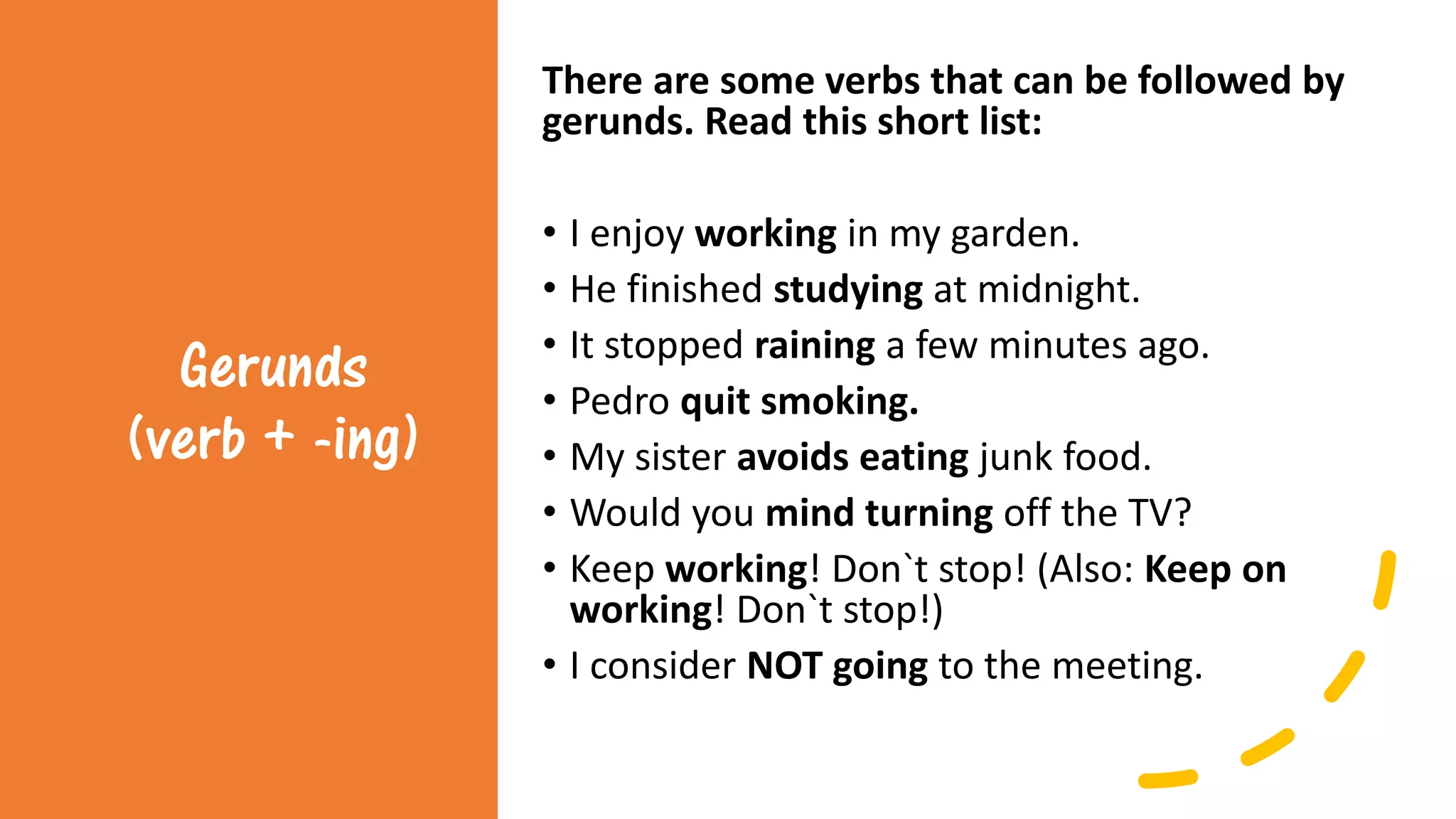 Gerunds and infinitives grammar unit #8 | PPT
