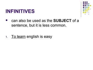 Gerunds and infinitives ii | PPT | Education
