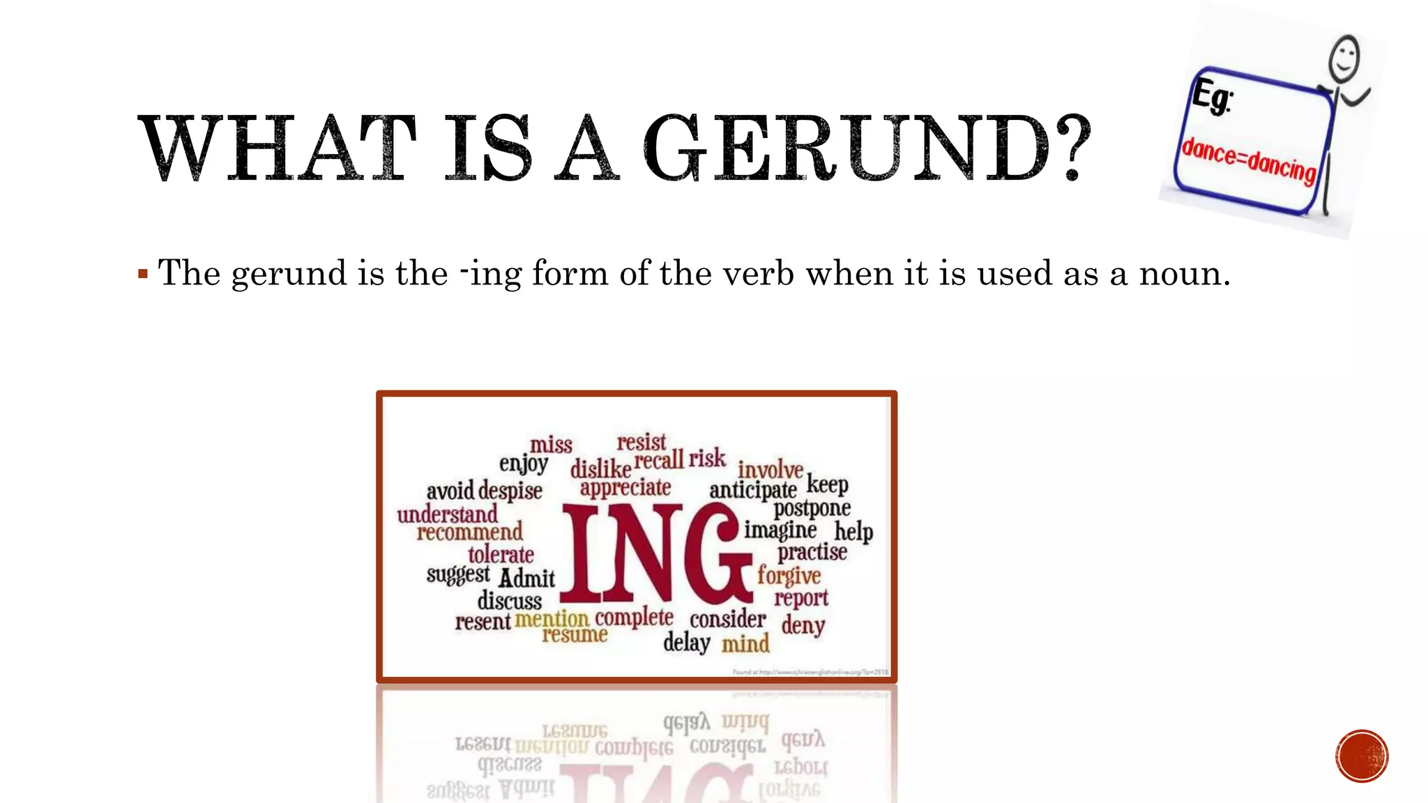 gerunds as subjects and after prepositions | PPTX
