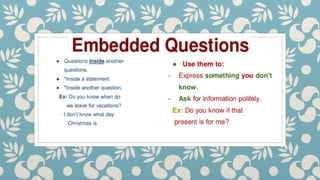 Embedded questions | PPTX