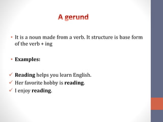 Gerunds grammar 6 | PPTX