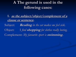 Gerunds infinitives | PPT