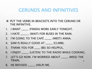 Gerunds & Infinitives .ppt