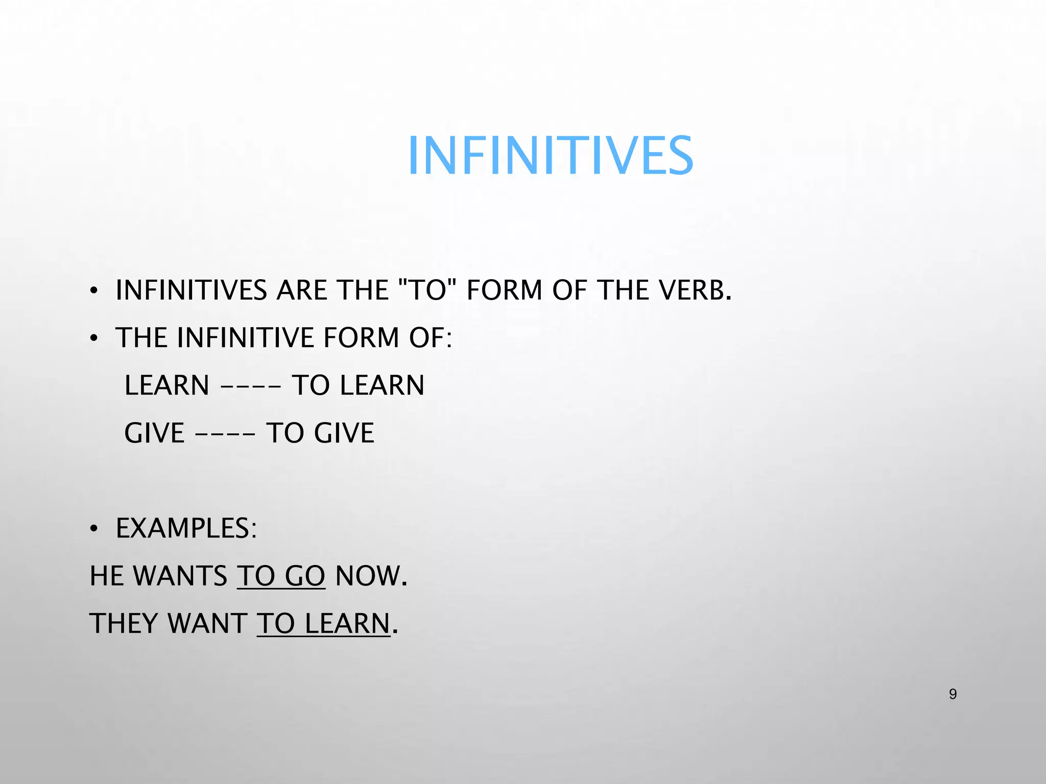 Gerunds & Infinitives .ppt