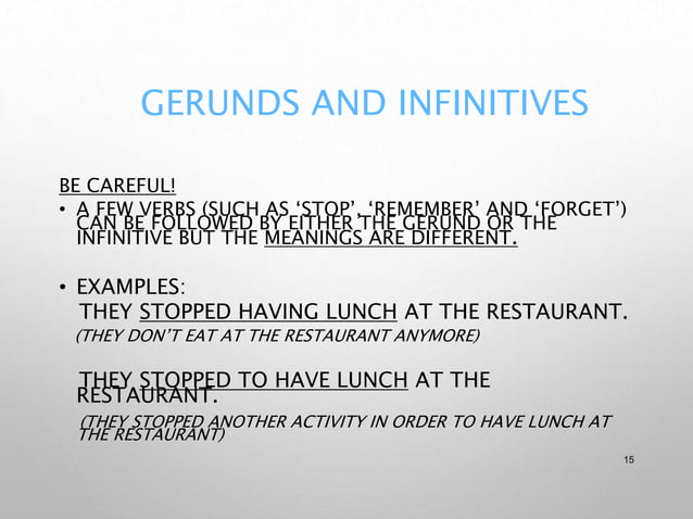 Gerunds & Infinitives .ppt