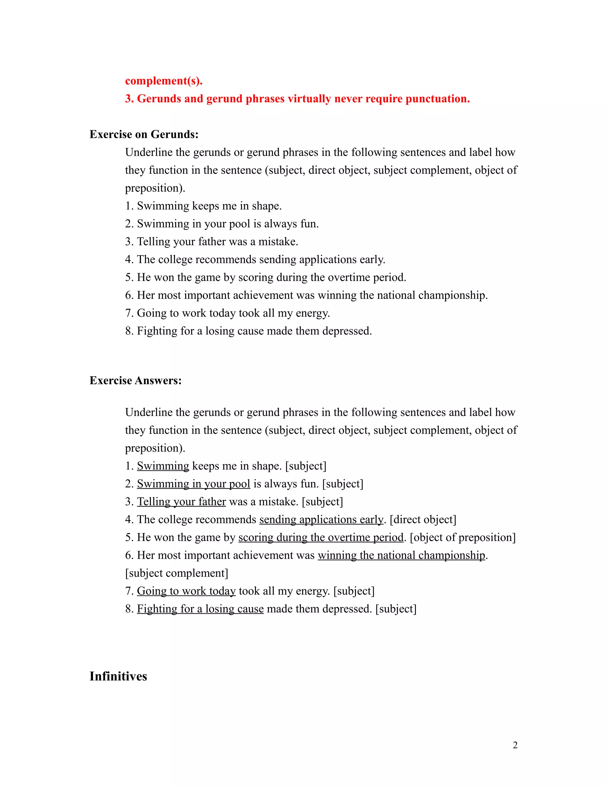 Gerunds infinitives participles | DOC
