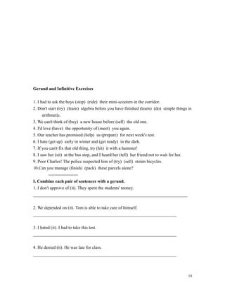 Gerunds infinitives participles | DOC