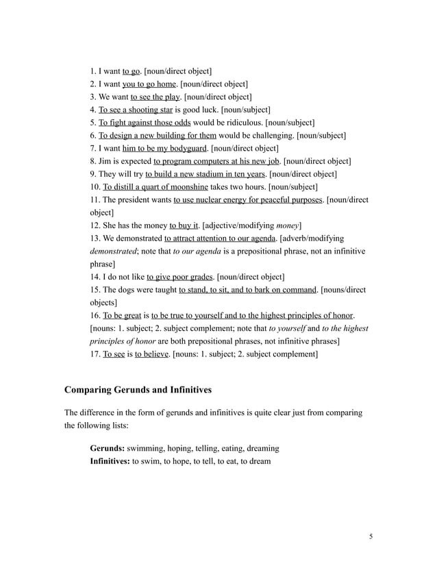 Gerunds infinitives participles | DOC