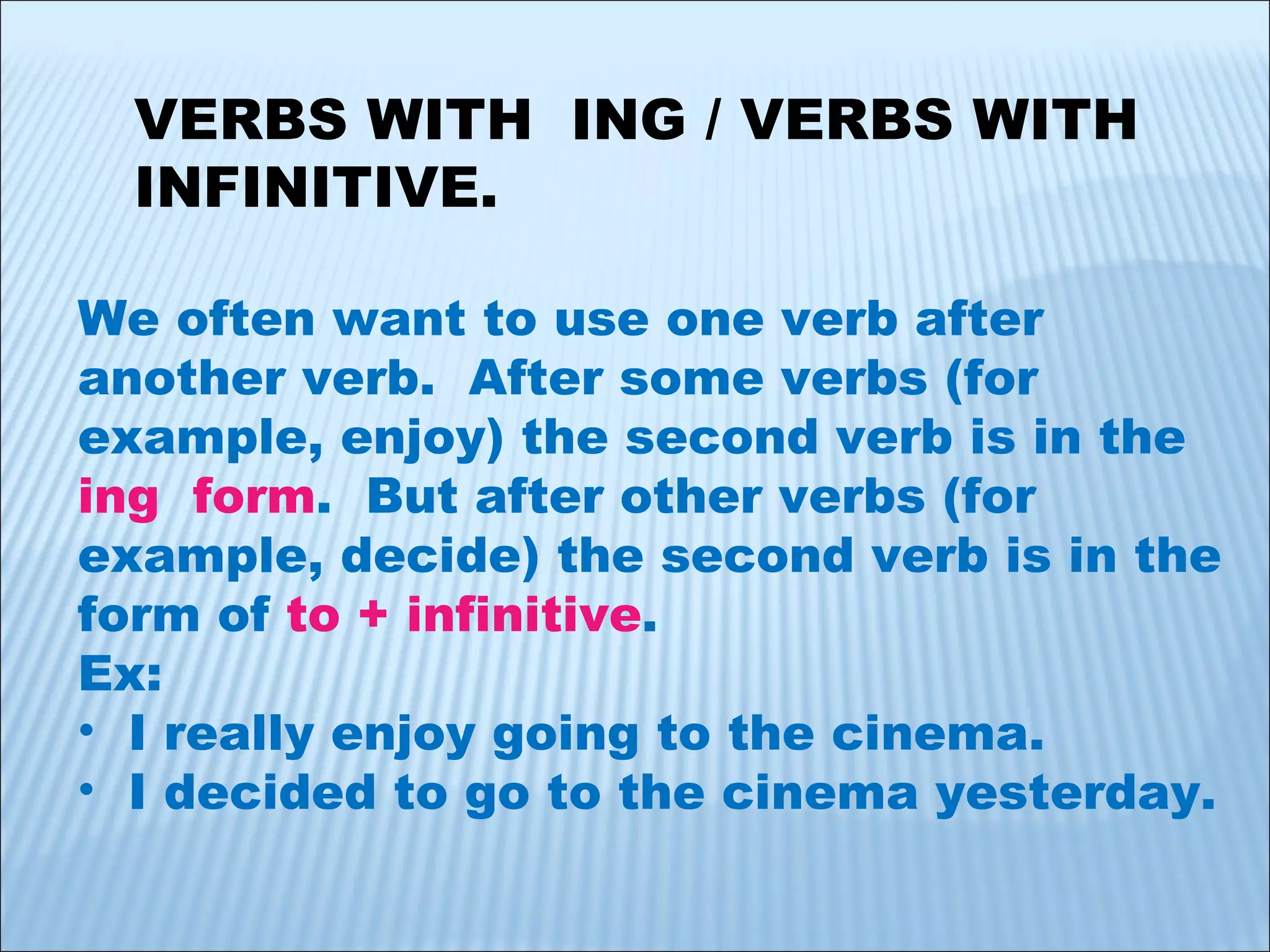 Gerunds or infinitive iiº ppt | PPT