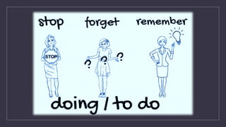 Gerunds or infinitive stop forget remember.pptx