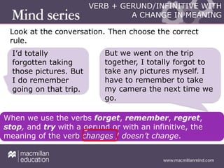 GERUNDS VS INFINITIVE English Grammar dossier | PPTX