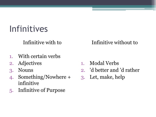 Gerunds Vs Infinitives | PPTX