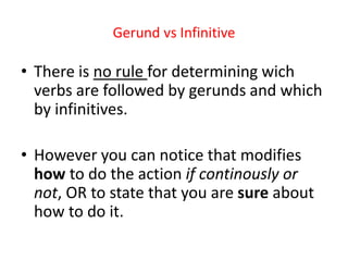 Gerund vs. infinitive | PPT