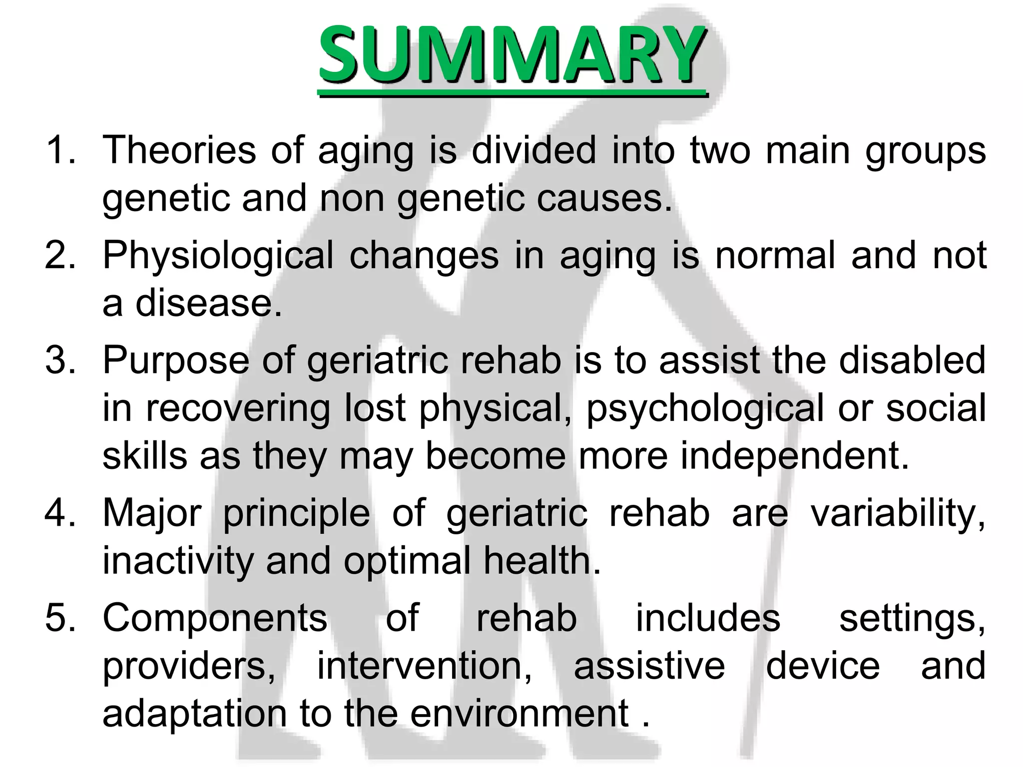 Geriatric Rehabilitation | PPTX
