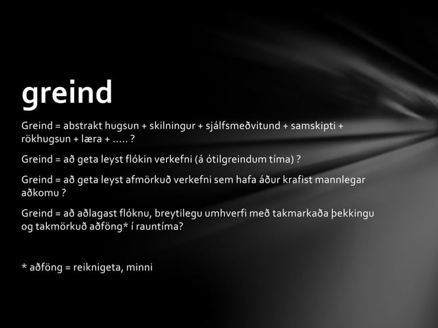 Gervigreind | PPT