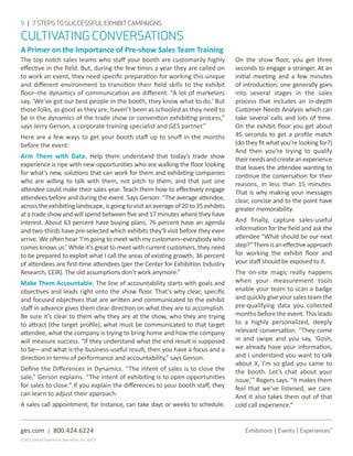 7steps to exhibit success-GES | PDF