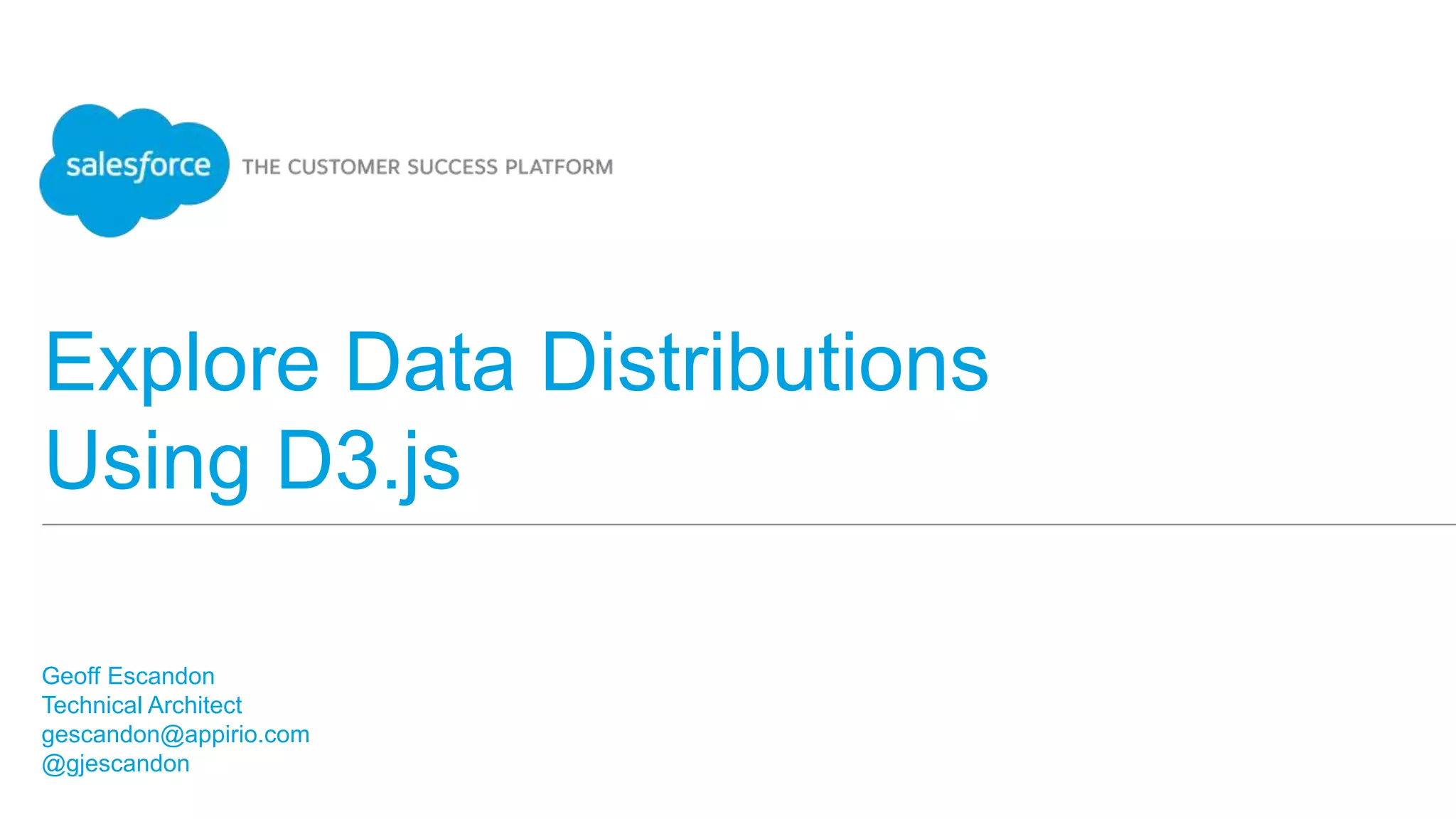 Explore Data Distributions using D3.js
