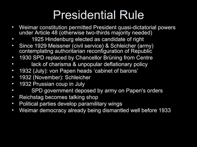 Geschiedenis germany - the rise of extremism after world war i | PPT