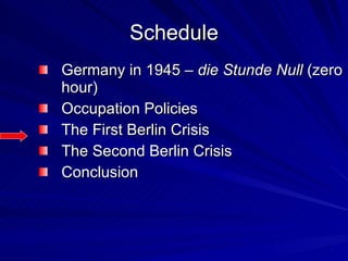 Geschiedenis germany during the cold war | PPT