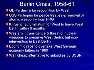 Geschiedenis germany during the cold war | PPT