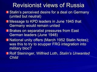 Geschiedenis germany during the cold war | PPT