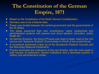Geschiedenis imperial germany | PPT