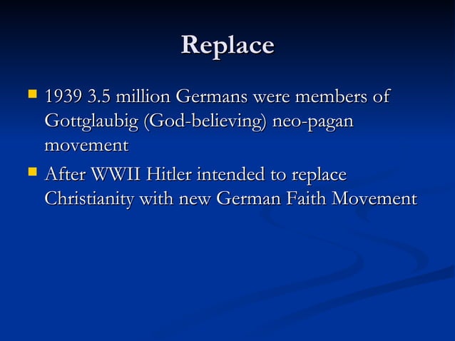 Nazism and the church | PPT