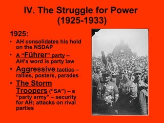 Opkomst van adolf hitler en zijn nazi ideologie | PPT