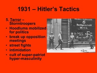 Opkomst van adolf hitler en zijn nazi ideologie | PPT