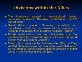 Geschiedenis the cold war division of germany | PPT