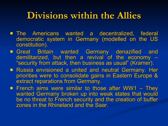 Geschiedenis the cold war division of germany | PPT