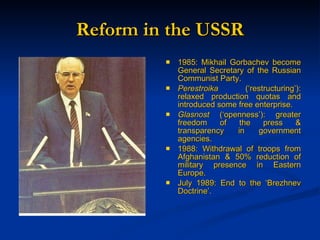 Geschiedenis the collapse of communism reunification | PPT