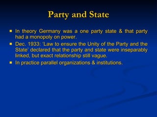 The coming of the third reich - terror | PPT