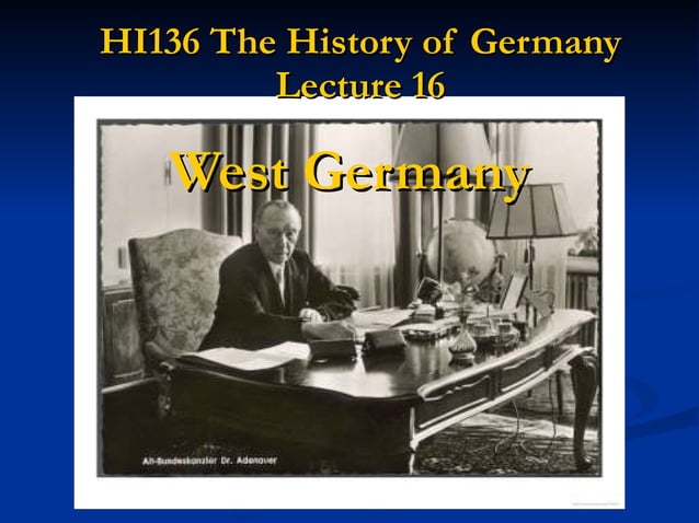 Geschiedenis west germany | PPT