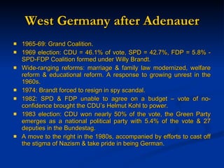 Geschiedenis west germany | PPT