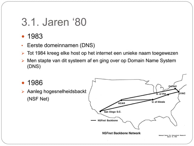 Geschiedenis+van+het+internet | PPTX | Internet | Computing