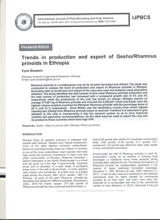 Gesho | PDF