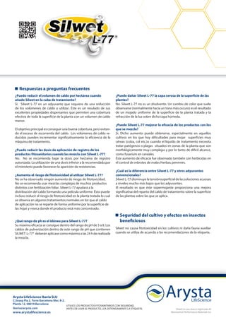 Folleto Silwet L-77 | PDF
