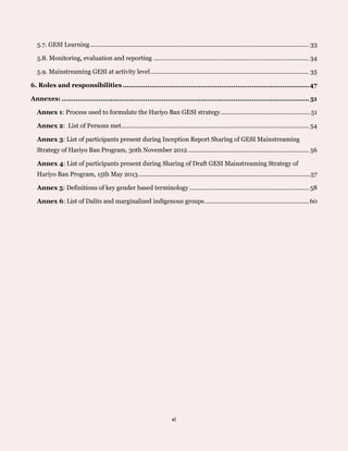 Gesi mainstreaming strategy_of_hariyo_ban_program_1 | PDF