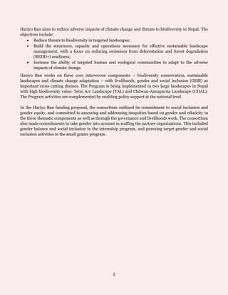 Gesi mainstreaming strategy_of_hariyo_ban_program_1 | PDF