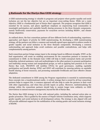 Gesi mainstreaming strategy_of_hariyo_ban_program_1 | PDF